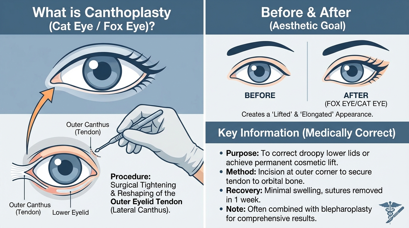 What is Canthoplasty (Cat Eye / Fox Eye)? | MCAN Health Glossary