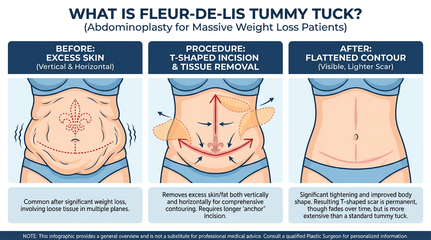 What is Fleur-de-Lis Tummy Tuck? | MCAN Health Glossary